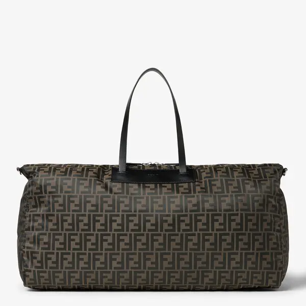 Fendi Duffle Superlight And Foldable Ff Zucca Fabric Duffle Bag